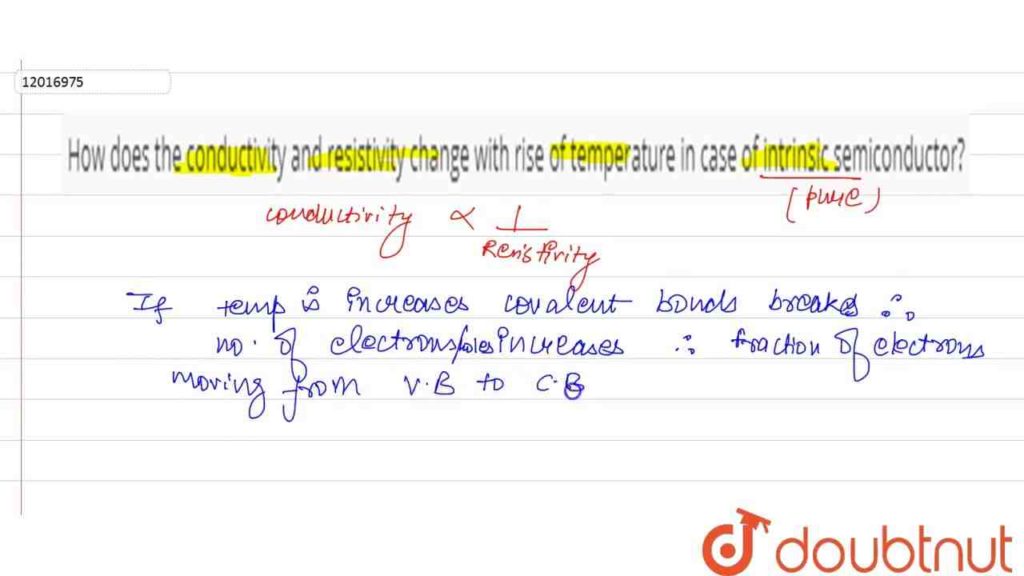 How can you increase the conductivity of an intrinsic semiconductor ...