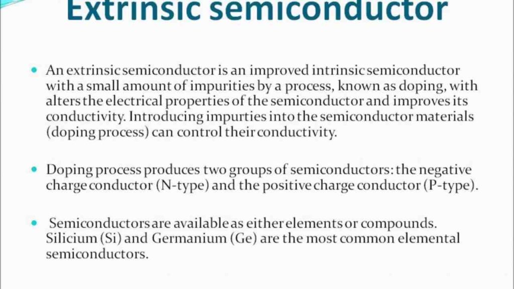 What is intrinsic and extrinsic semiconductor? - Compound Semiconductor ...
